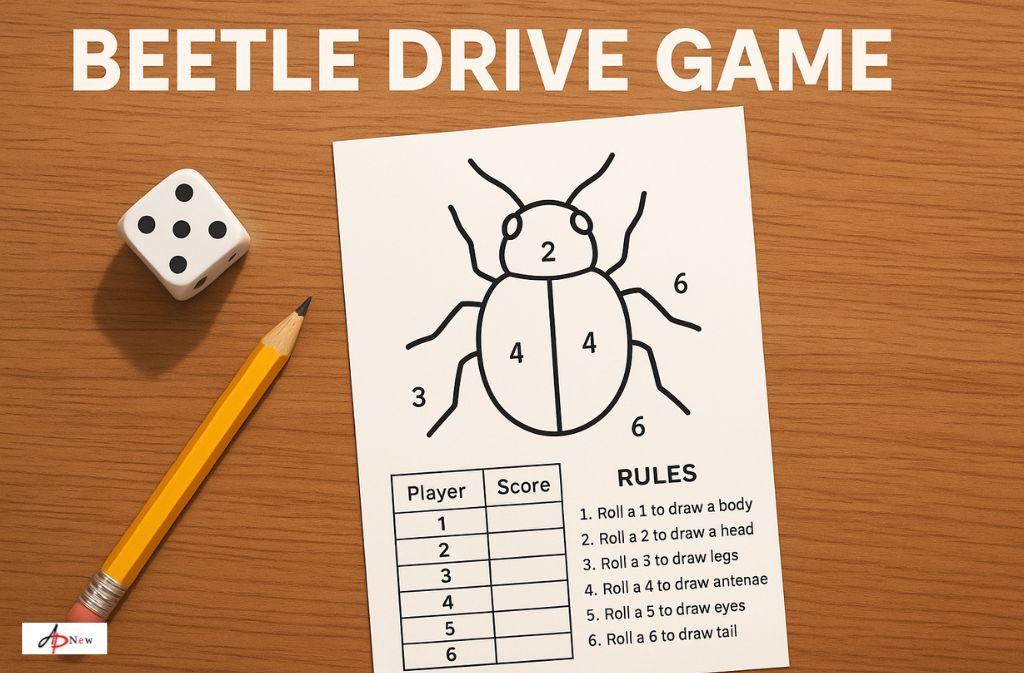 Beetle Drive Game 2025 Easy Rules How To Play Free Printable