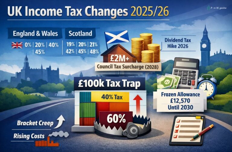 Income Tax Bands UK 2025/26: Rates, Thresholds & the £100k Tax Trap ...