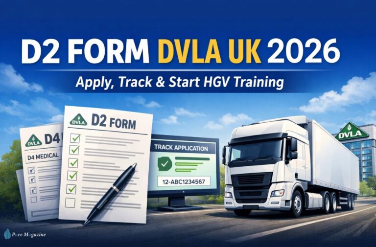 D2 Form DVLA UK 2026 – Apply, Track & Start HGV Training - Pure Magazine
