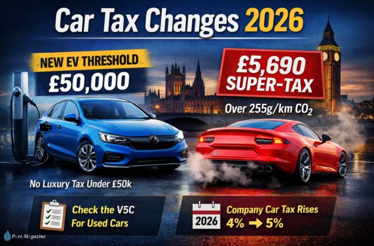 Car Tax Changes 2026: EV £50k Rule & £5,690 Shock - Pure Magazine
